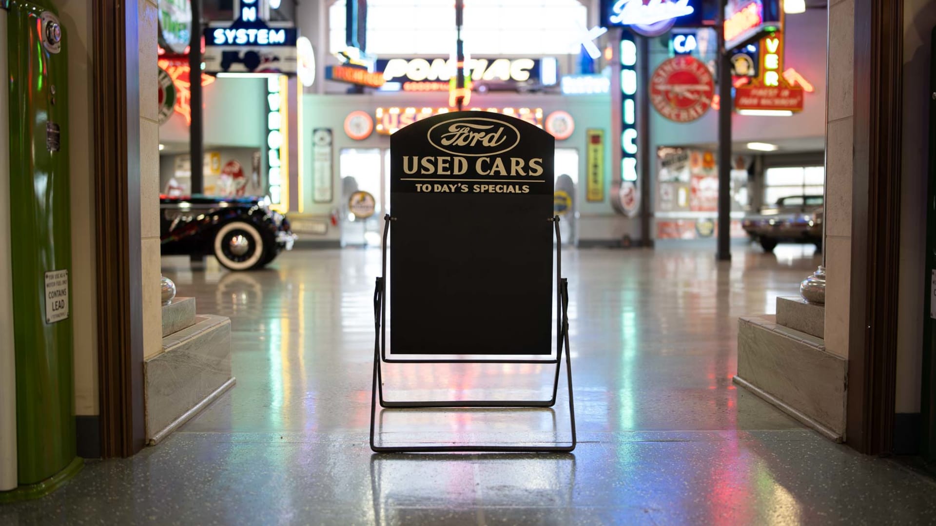 Ford Used Cars Double-Sided Tin Chalkboard Curb Sign at The World’s ...