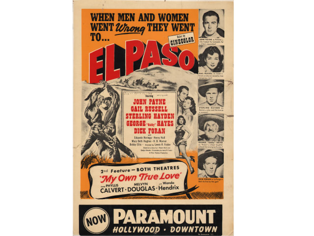 1949 El Paso Promotional Poster at Santa Monica 2013 as S145 - Mecum ...