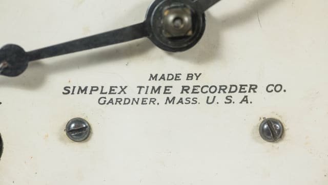 Simplex Time Recorder Clock at Orlando 2022 as Z200 - Mecum Auctions