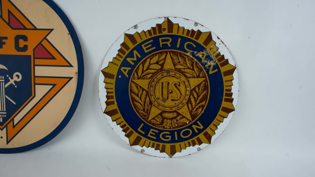 American Legion And Knights Of Columbus Single-Sided Aluminum And ...