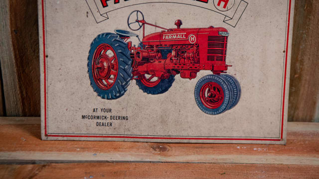 Farmall Single-Sided Tin Signs, Lot of 3 at Gone Farmin' Spring Classic ...