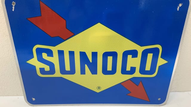 SUNOCO Reflective Tin Sign, Single-Sided 24x18 at Las Vegas 2019 as J55 ...