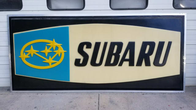 Subaru Dealership Sign 48x120 at Louisville 2018 as Z227 - Mecum Auctions