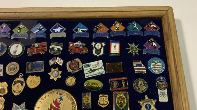 Atlanta Police Pin Backs Display Case at The Eddie Vannoy Collection ...