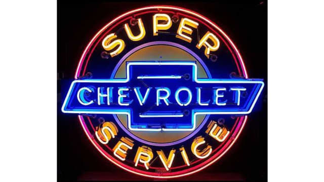 Chevrolet Super Service Neon Sign 48x48 at Harrisburg 2015 as K55 ...