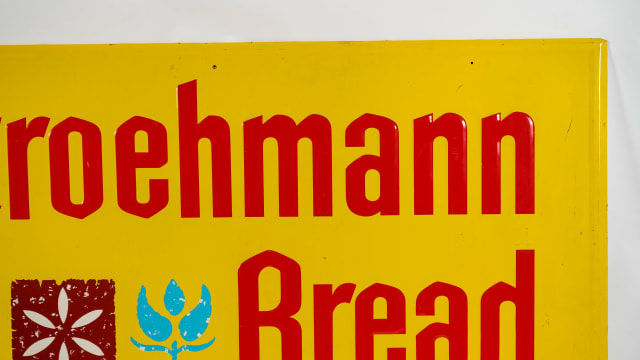 Stroehmann Bread Single-Sided Embossed Tin Sign at Harrisburg 2022 as ...