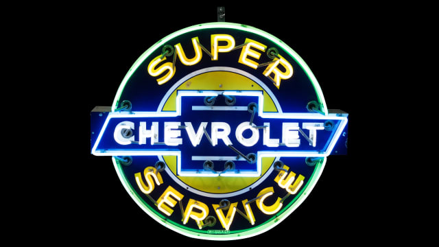 Chevrolet Super Service Neon Sign SSPN 50x42x11 at The Road Art ...