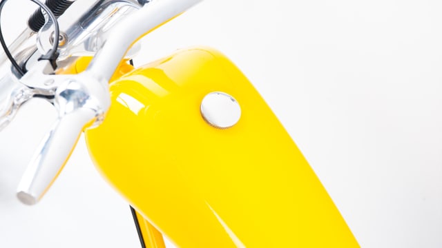 Custom Yellow Chopper Minibike at Harrisburg Road Art 2019 as J106 ...