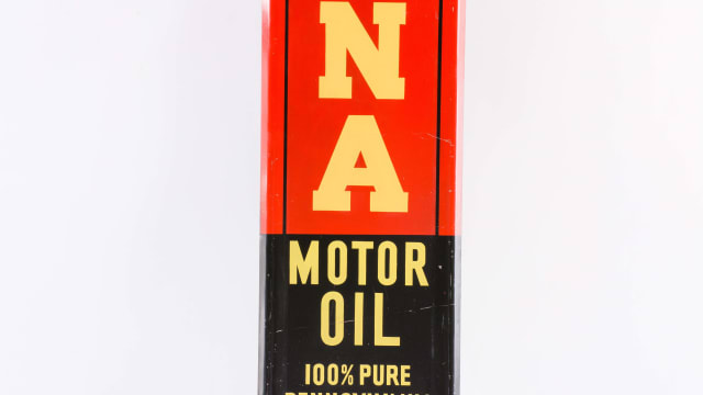 1950s Galena Motor Oil Embossed Tin Vertical Sign 60x12 at Harrisburg ...