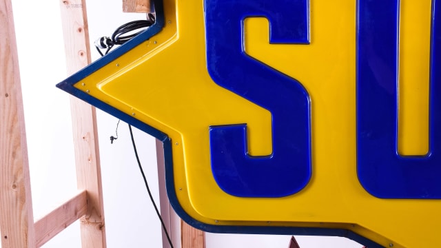 1960s SUNOCO Light-Up Plastic Sign With Arrow 136x100x18 at Harrisburg ...