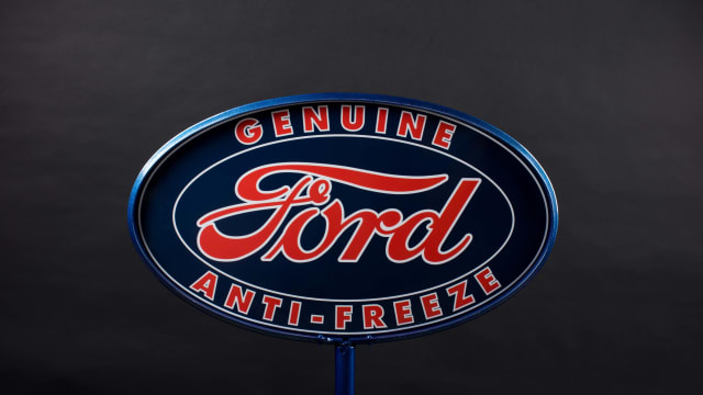 Ford Double-Sided Porcelain Curb Sign 36x60x14 at Indy Road Art 2019 as ...