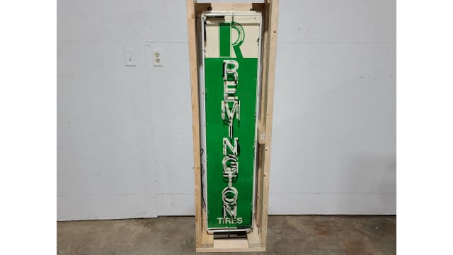 Remington Single-Sided Tin Neon Sign at Indy Road Art 2022 as M337 ...