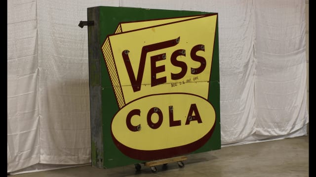 Vess Cola 75x71x9 at The Walker Sign Collection 2015 as S127 - Mecum ...