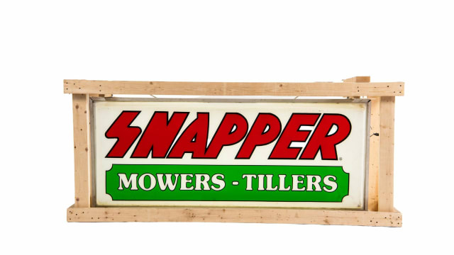 Snapper Mowers Double-Sided Lighted Plastic Sign at Gone Farmin' Spring ...