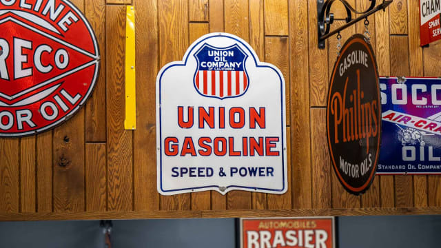 1920s Union Oil Company Double-Sided Porcelain Sign at The World’s ...