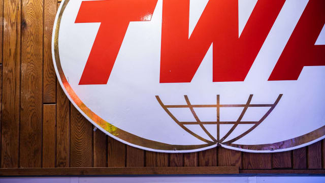 TWA Single-Sided Porcelain Sign at The World’s Largest Road Art Auction ...