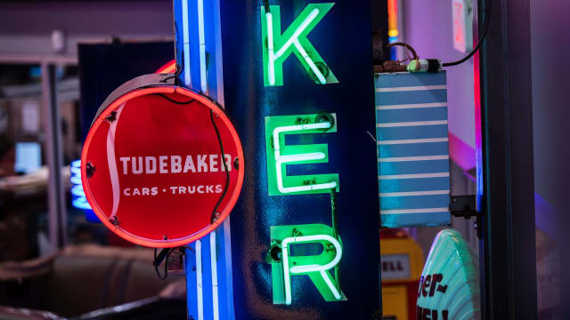 Studebaker Double-Sided Porcelain Neon Dealership Sign at The World’s ...