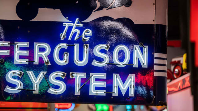 The Ferguson System Double-Sided Porcelain Bullnose Neon Sign at The ...