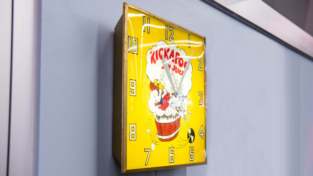 Kick-A-Poo Joy Juice Clock at The World’s Largest Road Art Auction 2023 ...