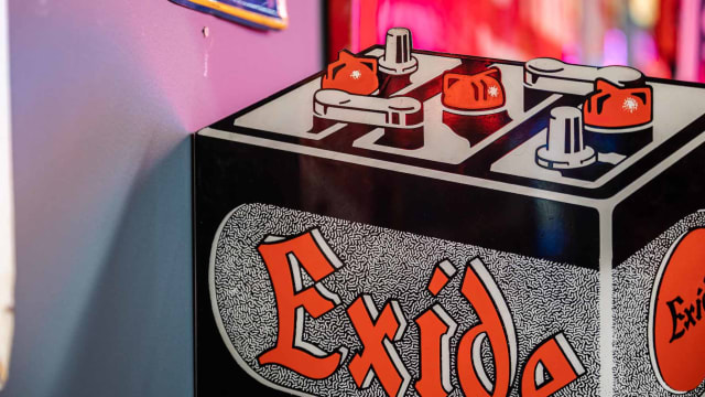 Exide Battery Tin Flange Sign at The World’s Largest Road Art Auction ...