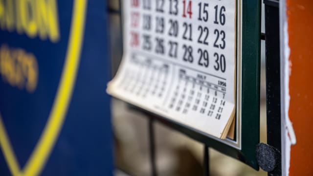 1956 Yocam Batteries Single-Sided Tin Calendar at The World’s Largest ...