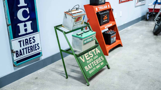 Vesta Batteries Display Rack and Batteries at The World’s Largest Road ...