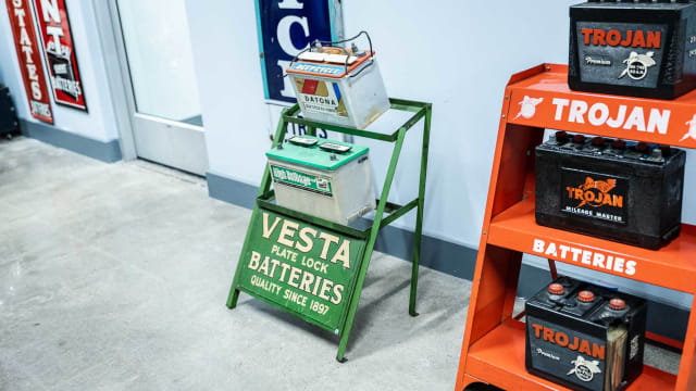 Vesta Batteries Display Rack and Batteries at The World’s Largest Road ...
