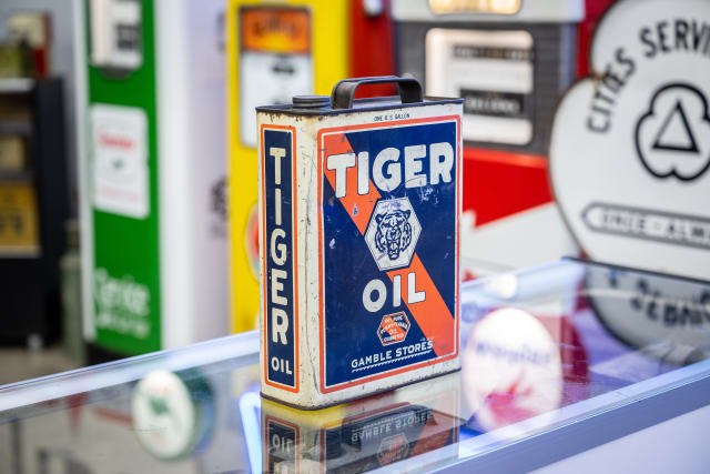 Tiger Oil 1-Gallon Oil Can at The World’s Largest Road Art Auction 2023 ...