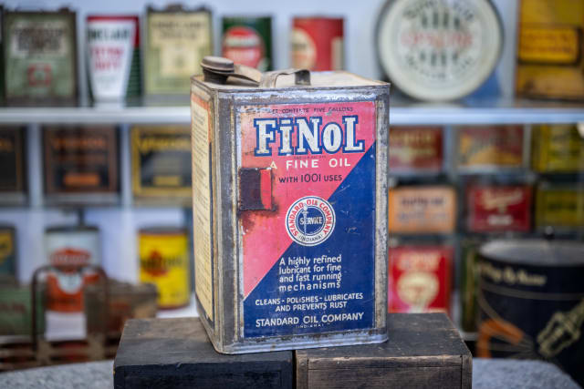Finol Motor Oil 5-Gallon Oil Can at The World’s Largest Road Art ...