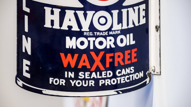 1934 Havoline Motor Oil Porcelain Flange Sign at The World’s Largest ...