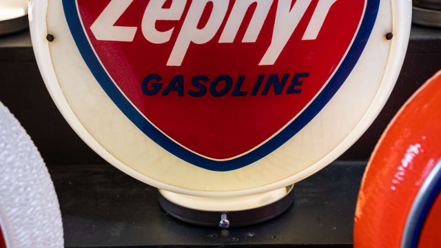 Zephyr Gasoline Glass Globe at The World’s Largest Road Art Auction ...