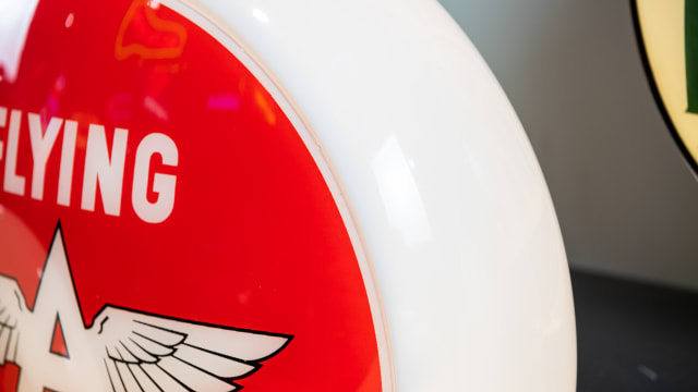 Flying A Ethyl Gasoline Glass Globe at The World’s Largest Road Art ...