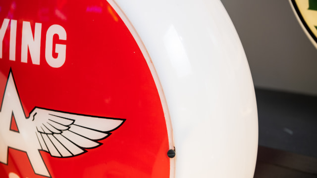 Flying A Ethyl Gasoline Glass Globe at The World’s Largest Road Art ...