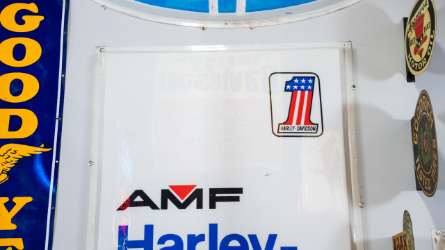 AMF Harley-Davidson Single-Sided Plastic Sign Face at The World’s ...