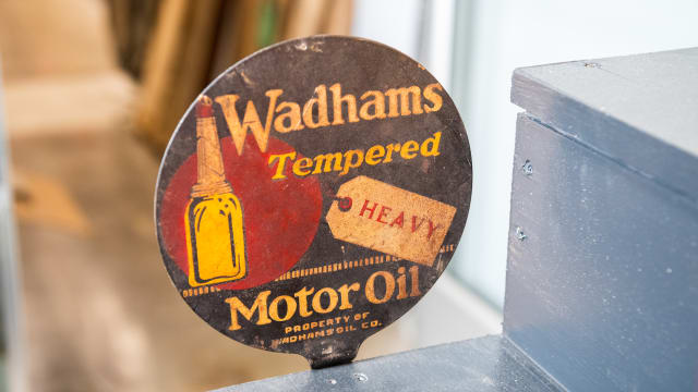 Wadhams Tempered Motor Oil Double-Sided Tin Sign at The World’s Largest ...