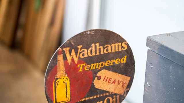 Wadhams Tempered Motor Oil Double-Sided Tin Sign at The World’s Largest ...