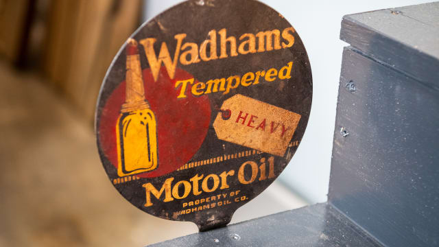 Wadhams Tempered Motor Oil Double-Sided Tin Sign at The World’s Largest ...