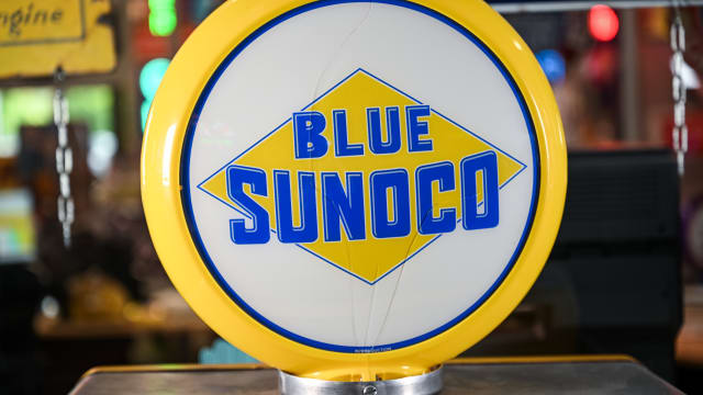Bennett Blue Sunoco Gas Pump at The World’s Largest Road Art Auction ...