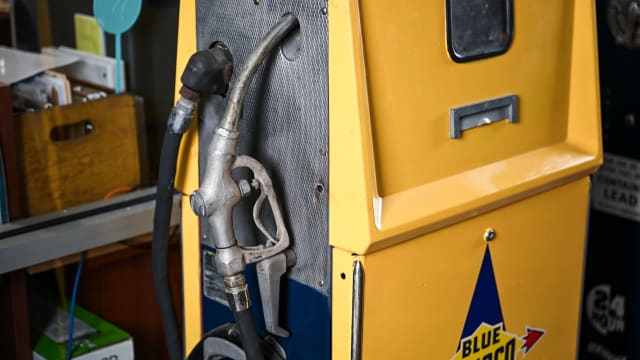 Bennett Blue Sunoco Gas Pump at The World’s Largest Road Art Auction ...