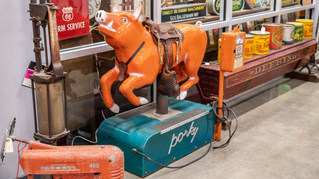 1950s Porky Kiddie Ride at The World’s Largest Road Art Auction 2023 as ...