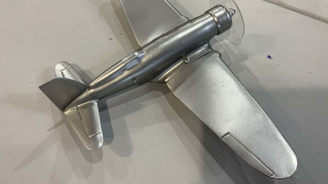 Hughes H1 Racer Scale Model Plane at The World’s Largest Road Art ...