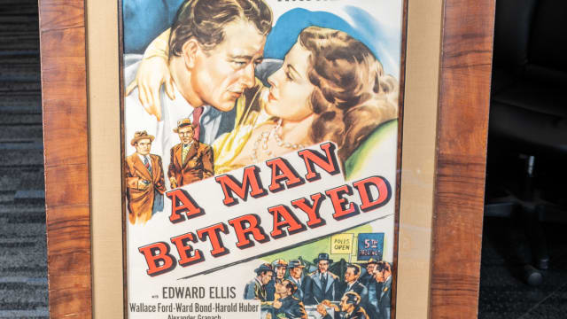 1941 "A Man Betrayed" Framed Movie Poster at The World’s Largest Road ...