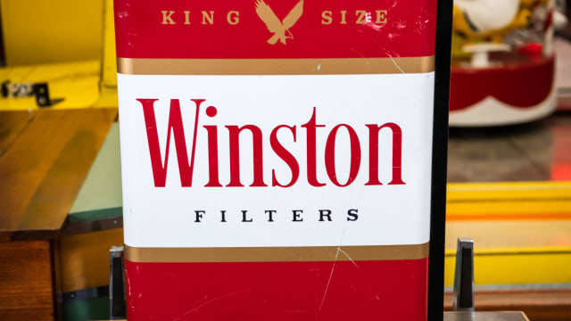 Winston Cigarettes Double-Sided Tin Sign at The World’s Largest Road ...