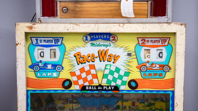 Race-Way Pinball Machine at The World’s Largest Road Art Auction 2023 ...