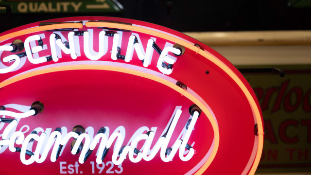 Farmall Single-Sided Neon Sign at The World’s Largest Road Art Auction ...