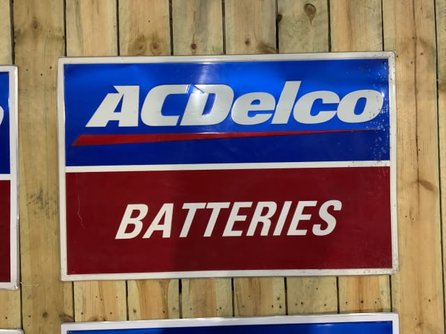 AC Delco Batteries Tin Signs at The World’s Largest Road Art Auction ...