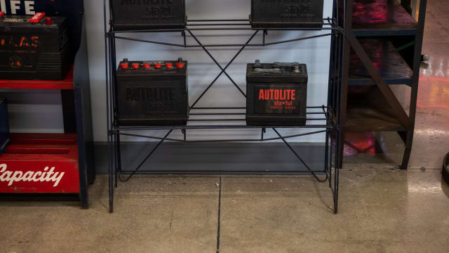 Auto-Lite Battery Display Rack at The World’s Largest Road Art Auction ...
