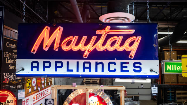 Maytag Appliances Double-Sided Porcelain Neon Sign at The World’s ...