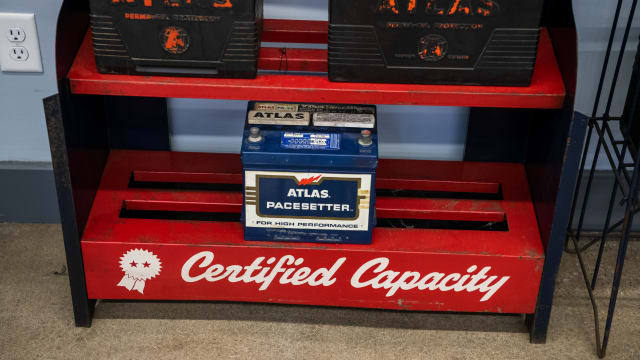 Atlas Batteries Metal Battery Display Rack at The World’s Largest Road ...