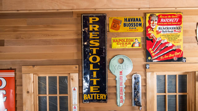 Prestolite Battery SIngle-Sided Porcelain Sign at From the John Parham ...
